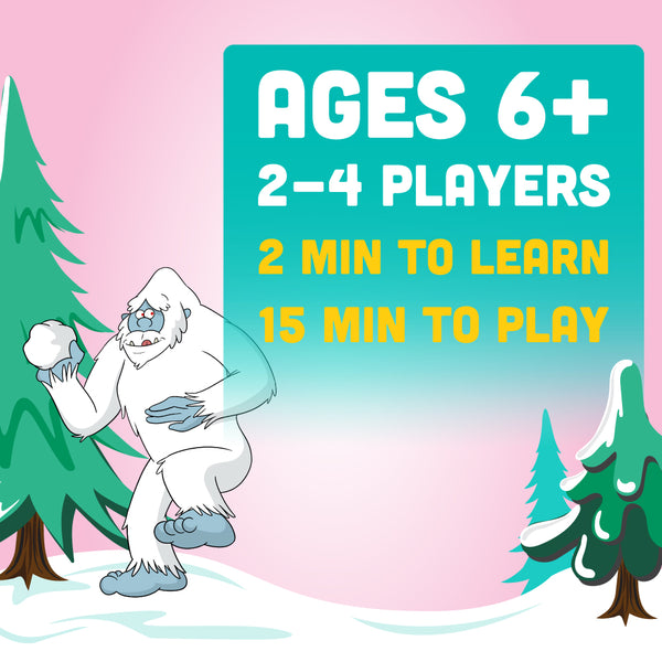 Yeti Snowbrawl - A Snowball Stacking Brawl Card Game for Kids & Family