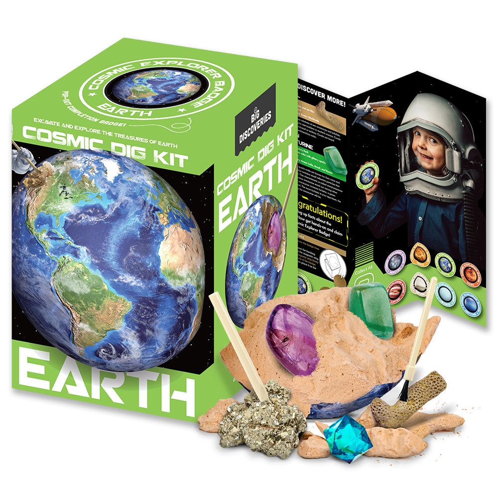 Cosmic Dig Kit (Earth) - Solar System Excavation Kits for Kids